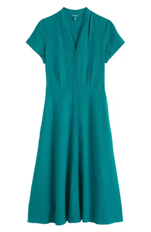SEASALT CORNWALL Button-up Linen Midi Dress