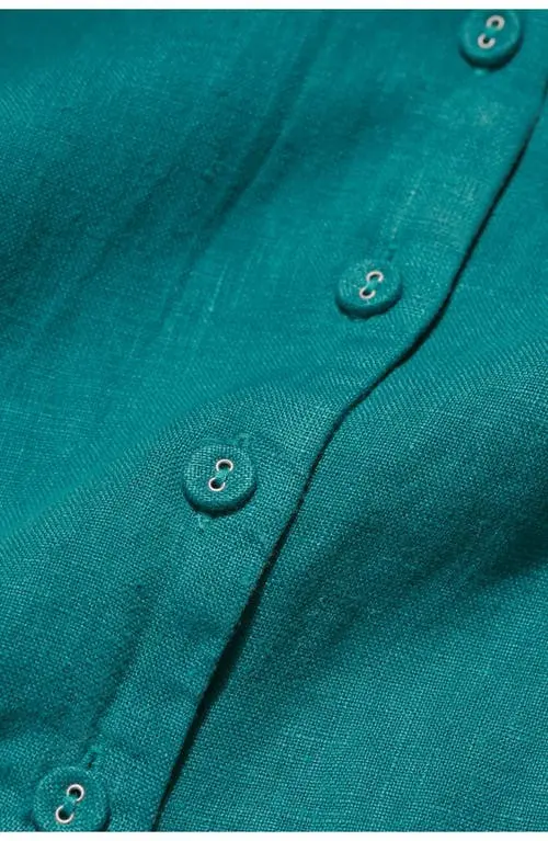 SEASALT CORNWALL Button-up Linen Midi Dress