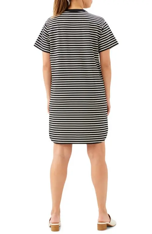 Karen Kane Striped Crewneck T-shirt Dress