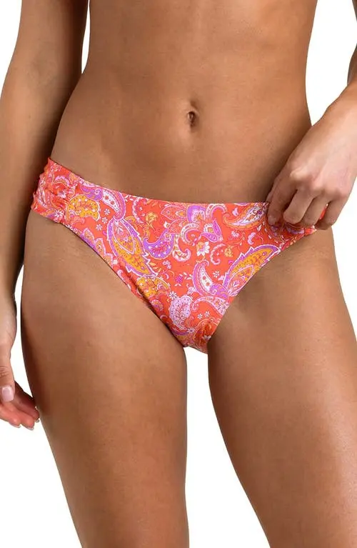 SUNSHINE 79 Paisley Daze Shirred Bikini Bottoms