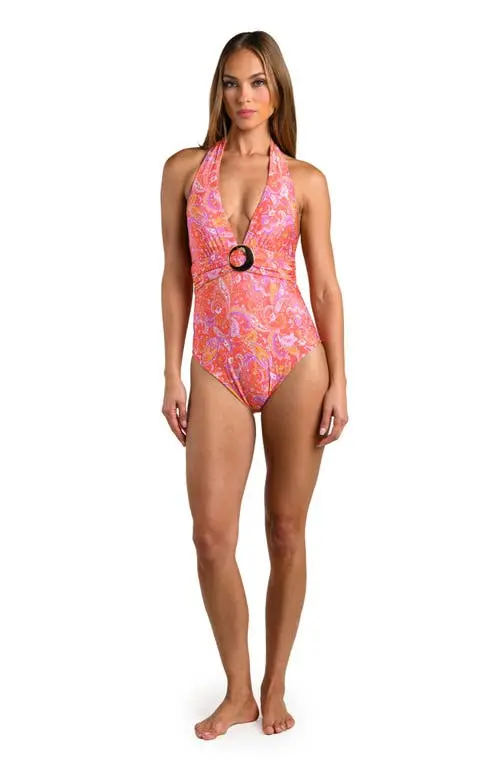 SUNSHINE 79 Paisley Daze Halter One-piece Swimsuit