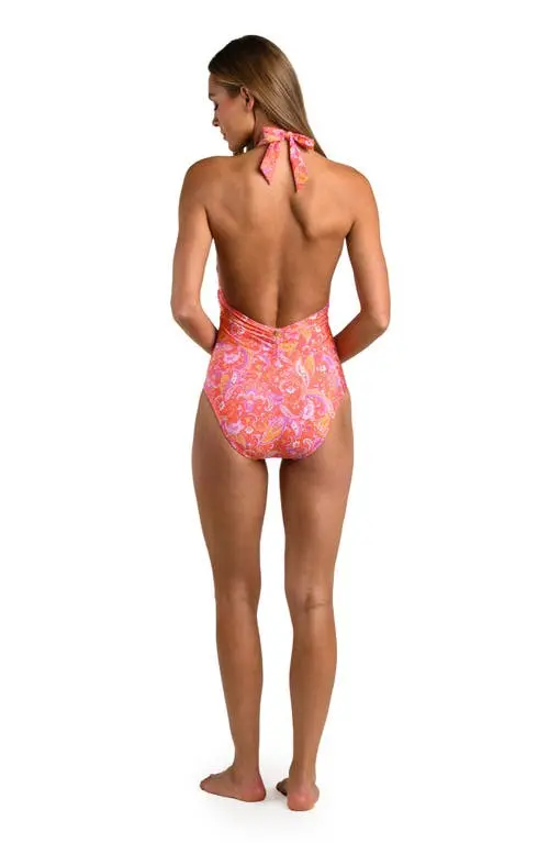 SUNSHINE 79 Paisley Daze Halter One-piece Swimsuit