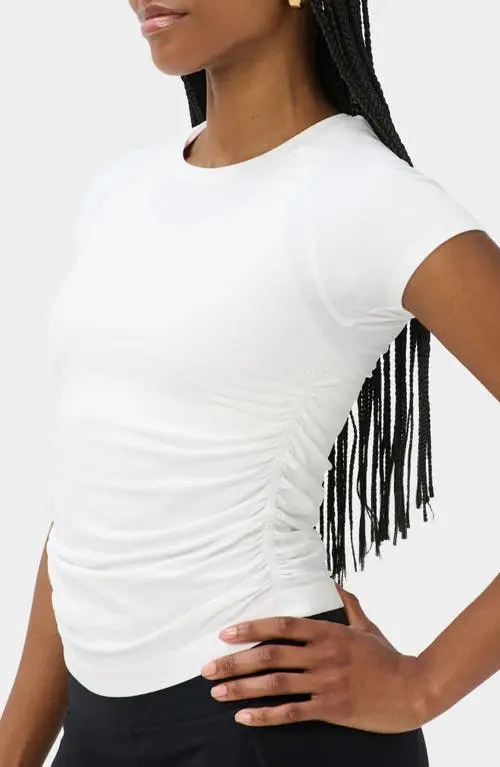 Sweaty Betty Athlete Side Ruched Top - White