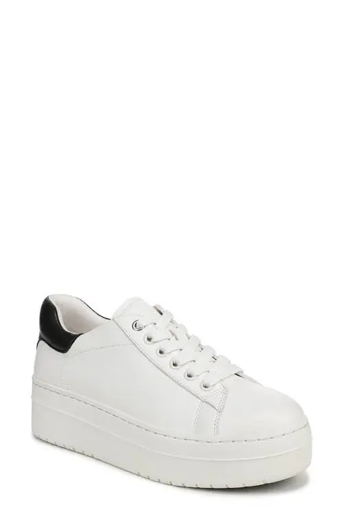 FAVORITE DAUGHTER Naomi Platform Sneaker - White/black