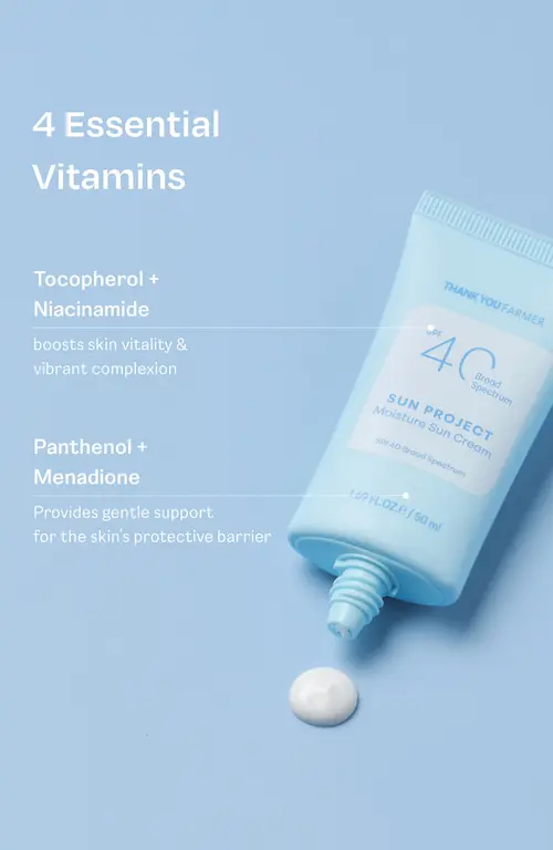 THANK YOU FARMER Sun Project Moisture Sun Cream