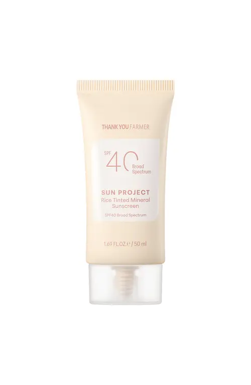 THANK YOU FARMER Sun Project Rice Tinted Mineral Sunscreen - Beige