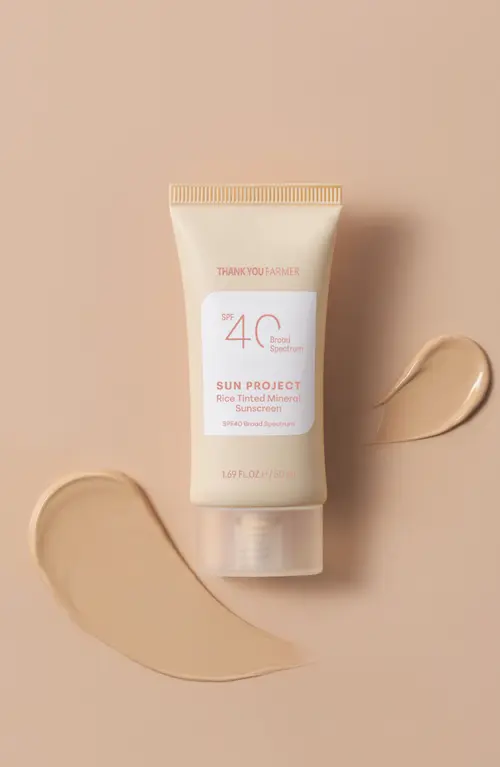 THANK YOU FARMER Sun Project Rice Tinted Mineral Sunscreen