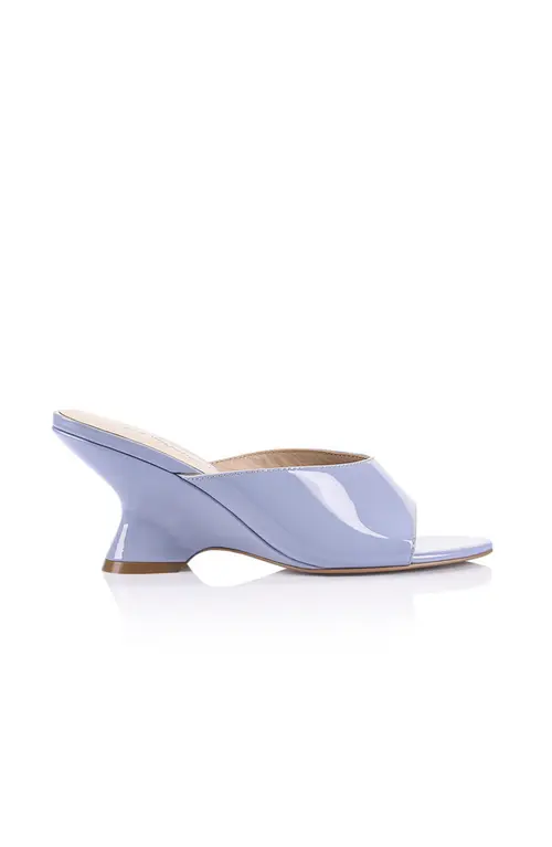 LANA WILKINSON Mia Wedge Sandals - Periwinkle