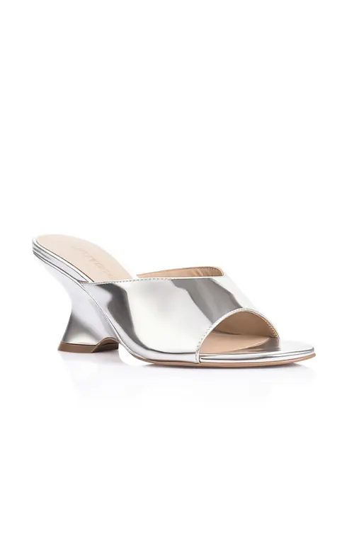 LANA WILKINSON Mia Wedge Sandals - Silver
