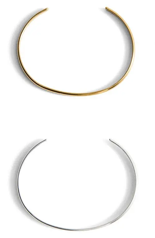 Mango Set Of 2 Cuff Bracelets - Gold/silver