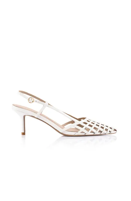 LANA WILKINSON Miranda Slingback Pumps - White