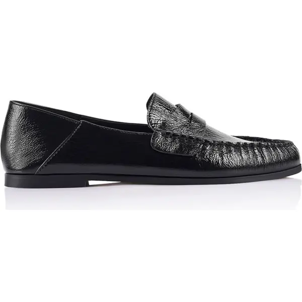 LANA WILKINSON Scottie Leather Loafer - Black