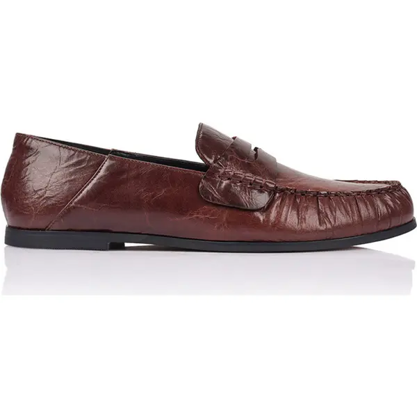 LANA WILKINSON Scottie Leather Loafer - Espresso