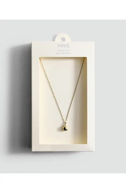Mango Sphere Pendant Necklace