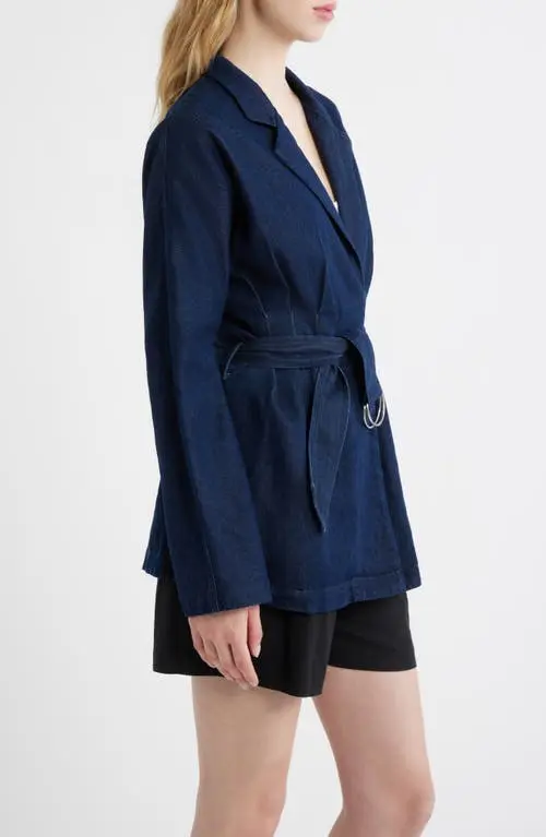 Rag & Bone Mandi Belted Denim Blazer