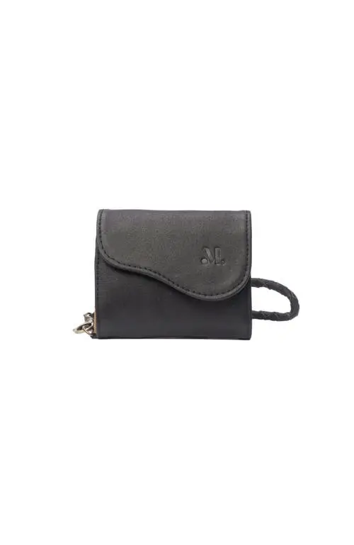 MANDRN Leather Trifold Wallet - Black