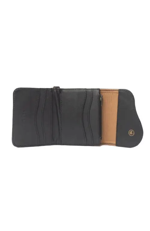 MANDRN Leather Trifold Wallet - Black