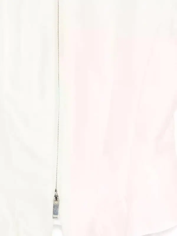 Staud Maelle Zip-up Top With Ruffled Hem