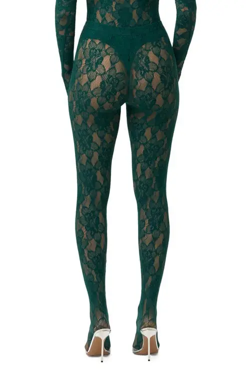 Naked Wardrobe Lace Closed Toe Leggings