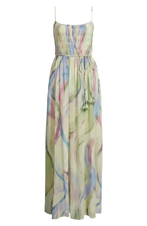 Vince Camuto Abstract Print Chiffon Gown