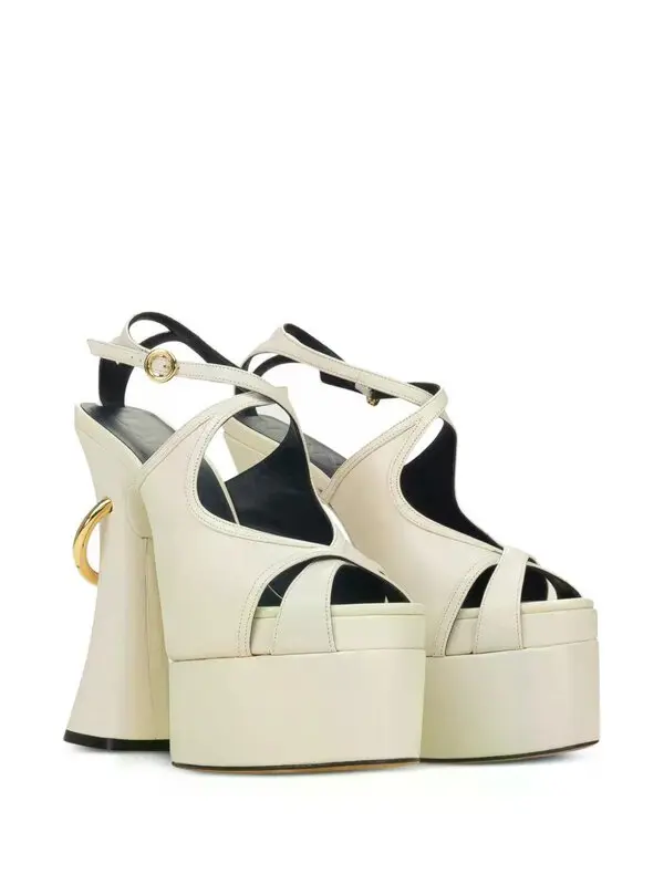LANVIN Platform Ring-detail Sandals