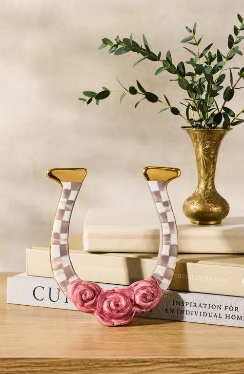 MACKENZIE-CHILDS Check Horseshoe With Rosettes