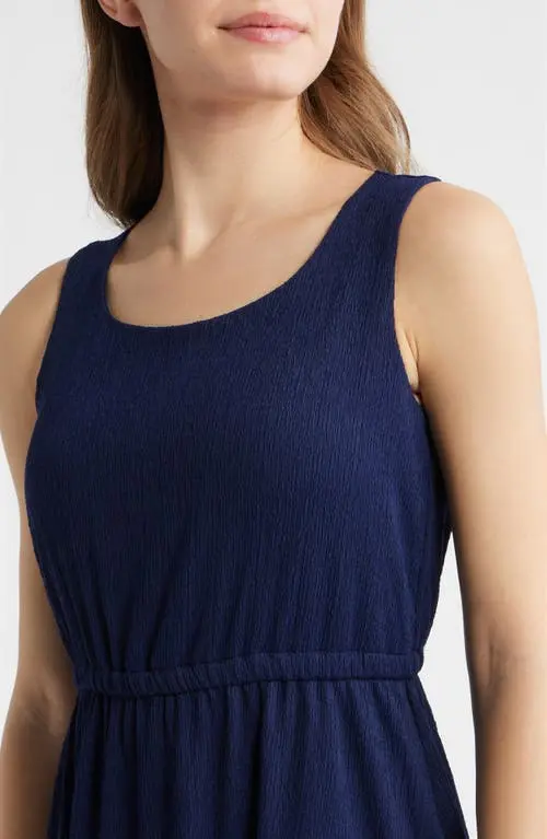 Anne Klein Sleeveless Tiered Midi Dress - Distant Mountain