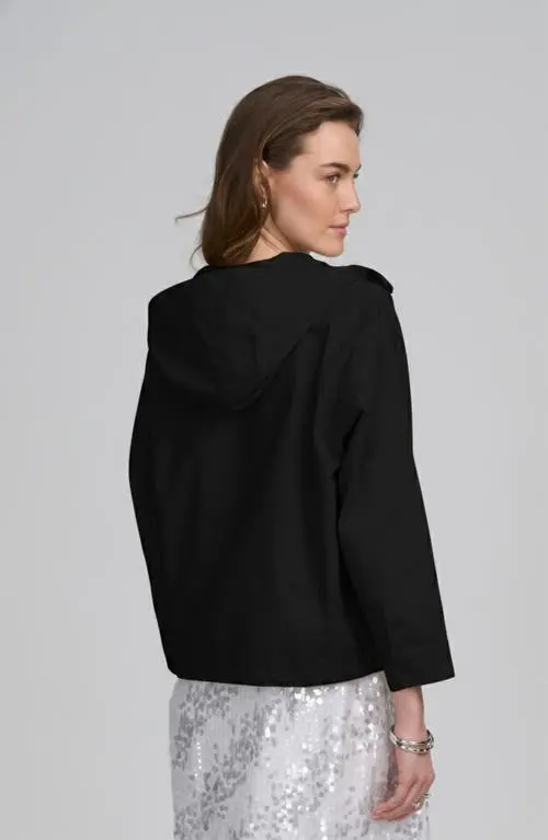 ELLE COLLECTION Cropped Hooded Parka Jacket