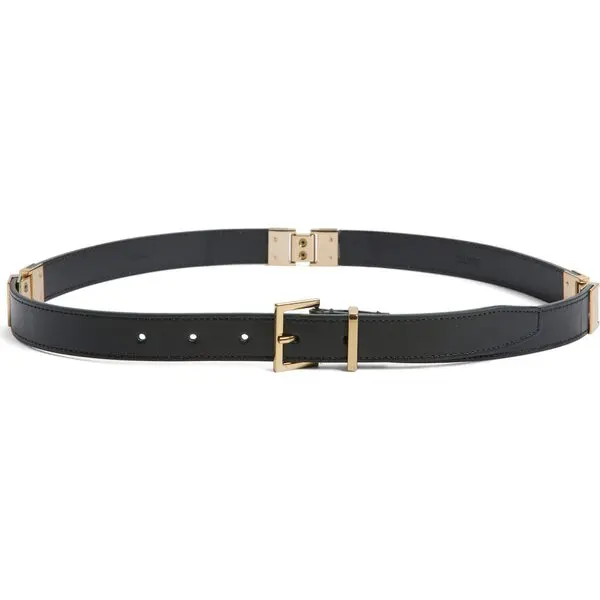 FRAME The Linking Leather Belt - Black