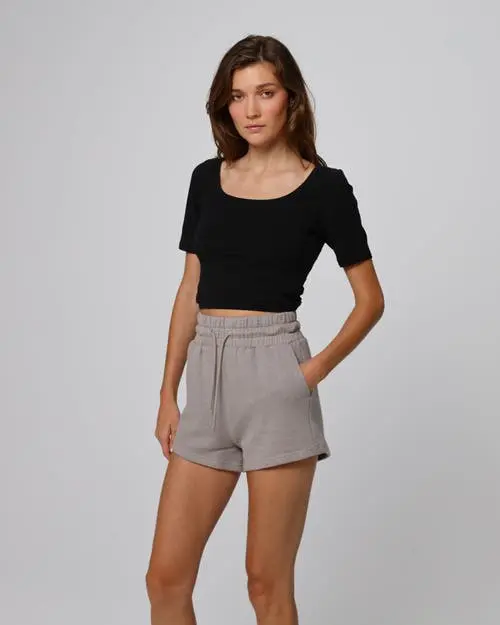 JUANA Hemp Essentials Fleece Shorts - Gray