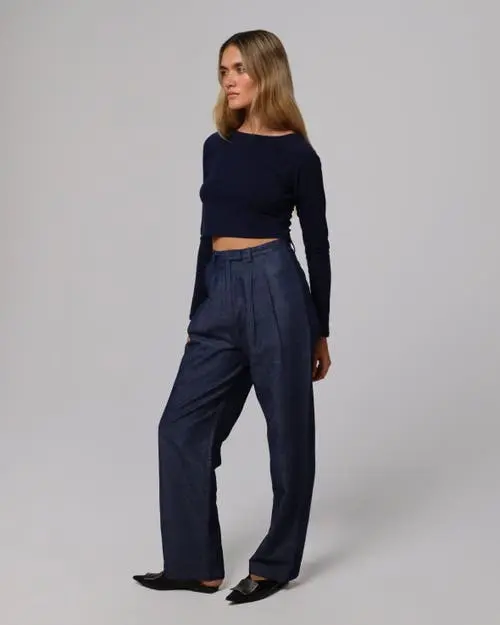 JUANA High Rise Trousers - Denim