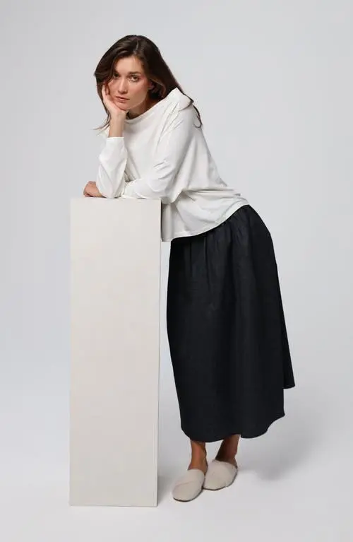 JUANA Hemp Blend Maxi Skirt