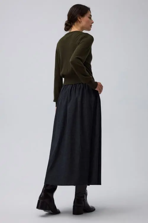 JUANA Hemp Blend Maxi Skirt