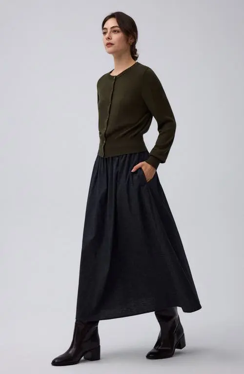 JUANA Hemp Blend Maxi Skirt