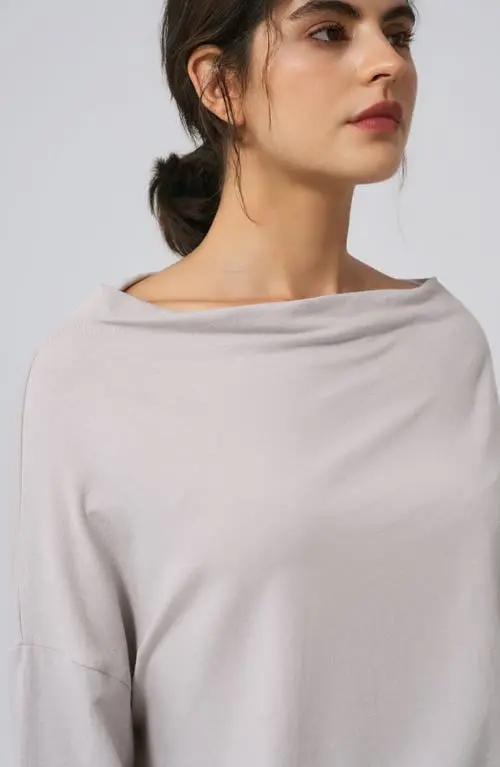 JUANA S Hemp Essentials Off The Shoulder Top - Gray