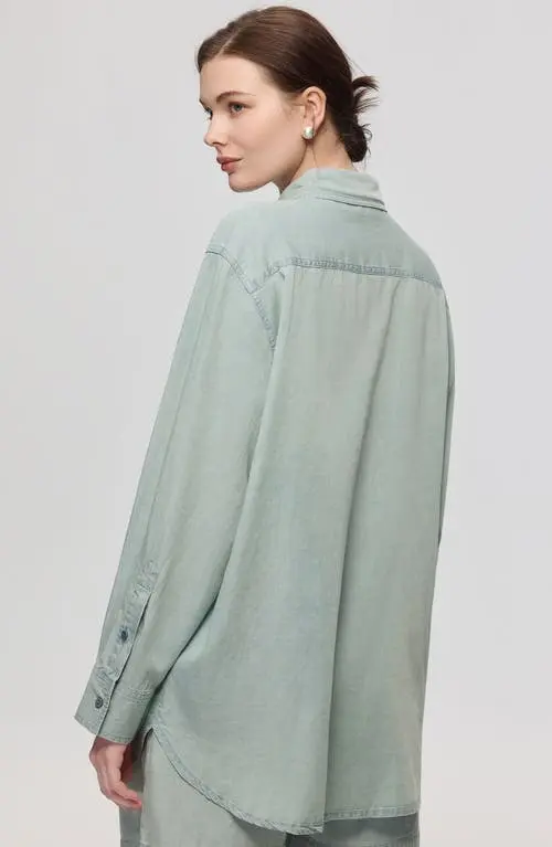 JUANA Lyricist Oversized Shirt - Chambray Blue