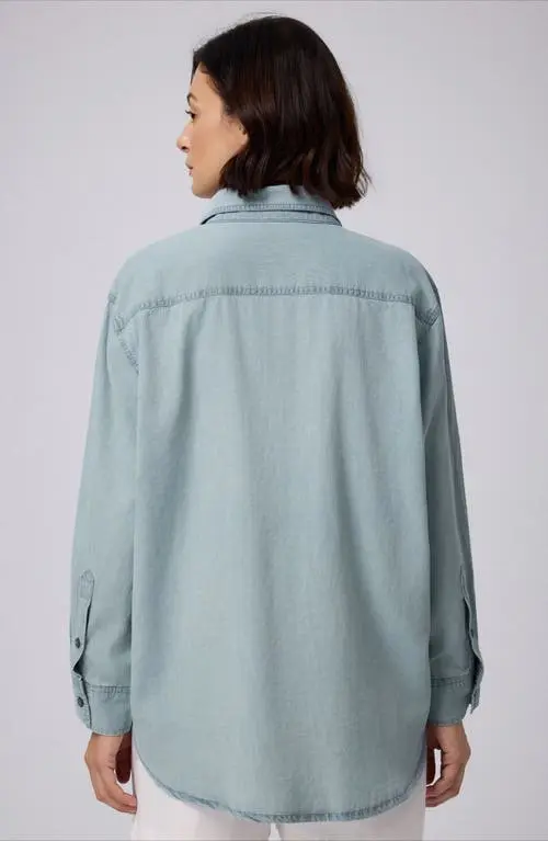 JUANA Lyricist Oversized Shirt - Chambray Blue
