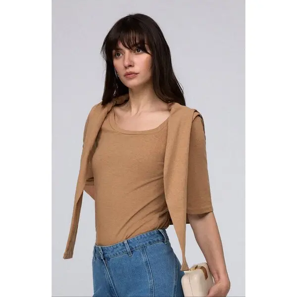 JUANA Hemp Essentials Asymmetrical Neckline Tee