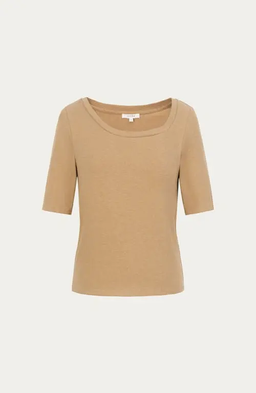 JUANA Hemp Essentials Asymmetrical Neckline Tee