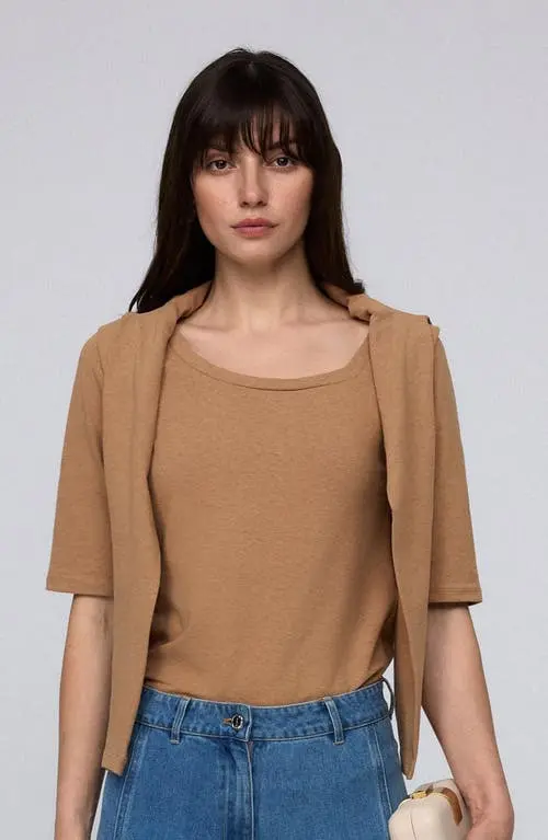 JUANA Hemp Essentials Asymmetrical Neckline Tee