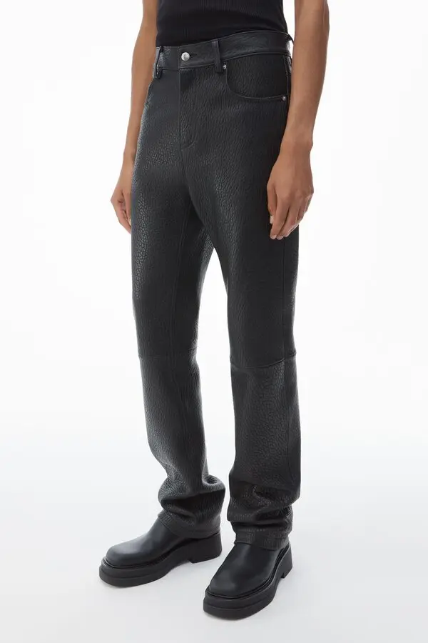 Alexander Wang Slim-leg Lambskin Leather Pants