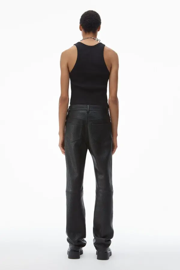 Alexander Wang Slim-leg Lambskin Leather Pants