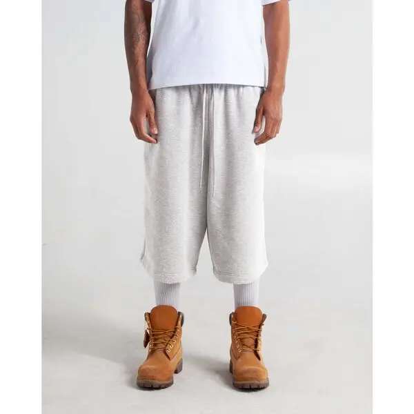 SHAKA WEAR Baggy Fleece Shorts - Heather White