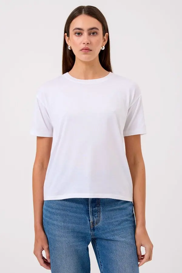 Goldie LeWinter Billie Boyfriend Tee - White