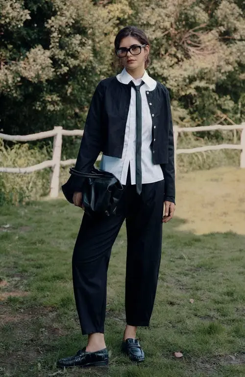 JUANA Aella Mid Rise Relaxed Tapered Pants