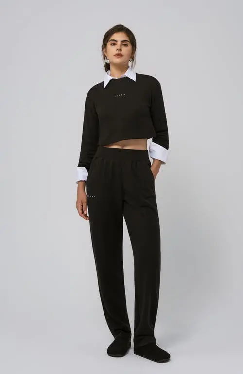 JUANA Off Hours Mid Rise Joggers - Black