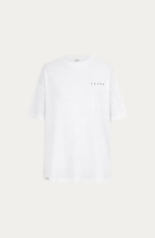 JUANA 100% Hemp Oversized T-shirt - White