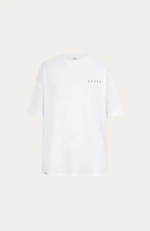 JUANA 100% Hemp Oversized T-shirt - White
