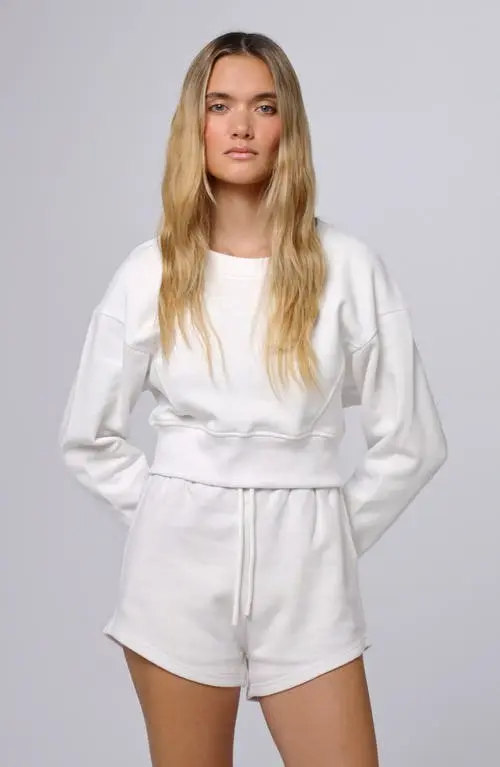 JUANA S Hemp Essentials Fleece Shorts - White