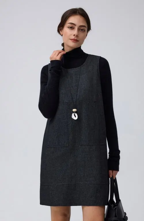 JUANA Denim Atelier Sleeveless Shift Dress